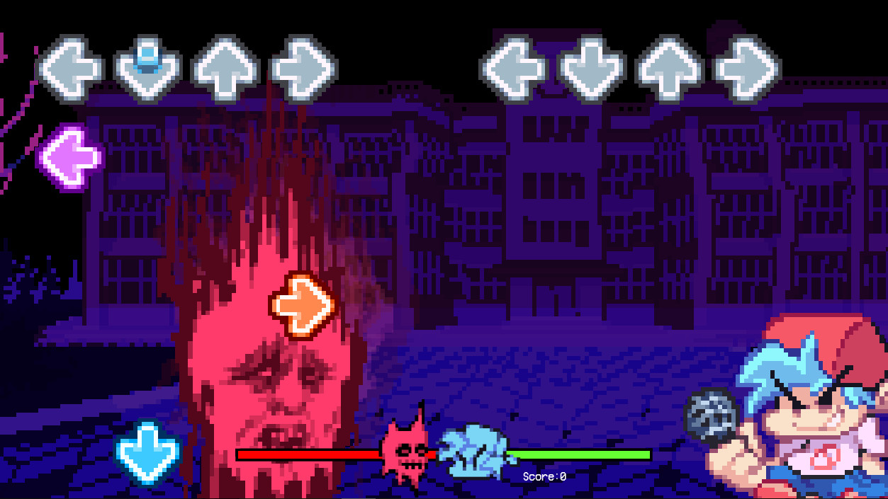 Pixel Girlfriend over Senpai! Mod for Friday Night Funkin' | FNF Mods