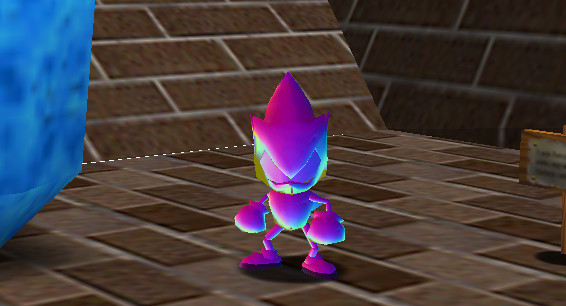 Super Sonic Purple 64 White Mod for Super Mario 64 | SM64 Mods