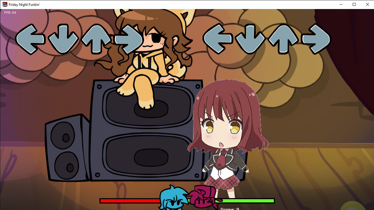 Hibika (anne happy) sobre boyfriend [Friday Night Funkin'] [Mods]