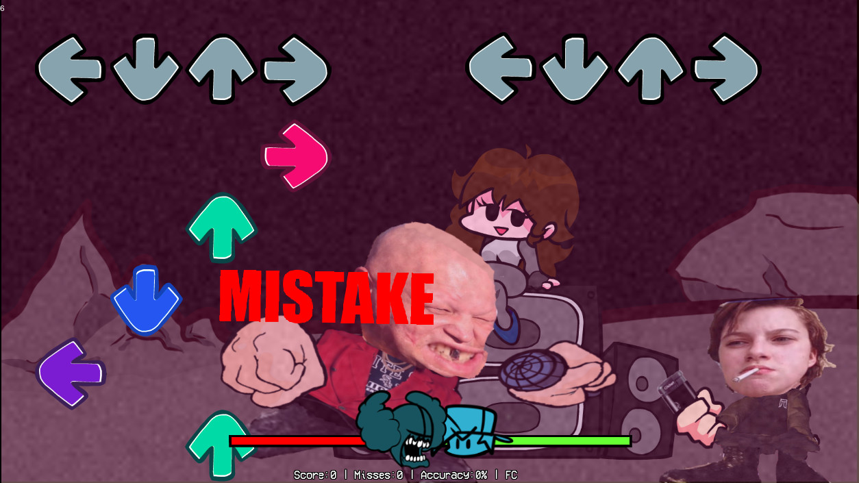 Stas Baretsky (Tricky up side reskin) [Friday Night Funkin'] [Mods]