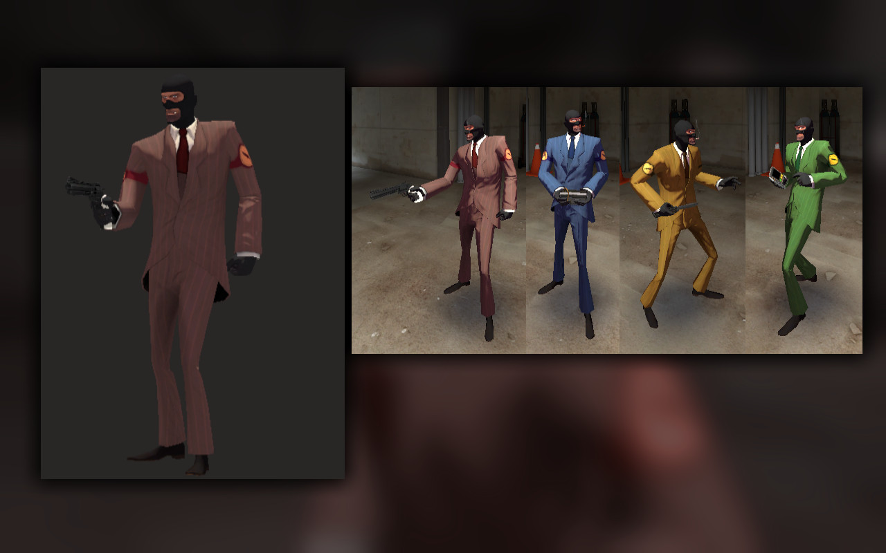 Black Mask + Class Emblem for Spy Mod for Team Fortress 2 Classic ...