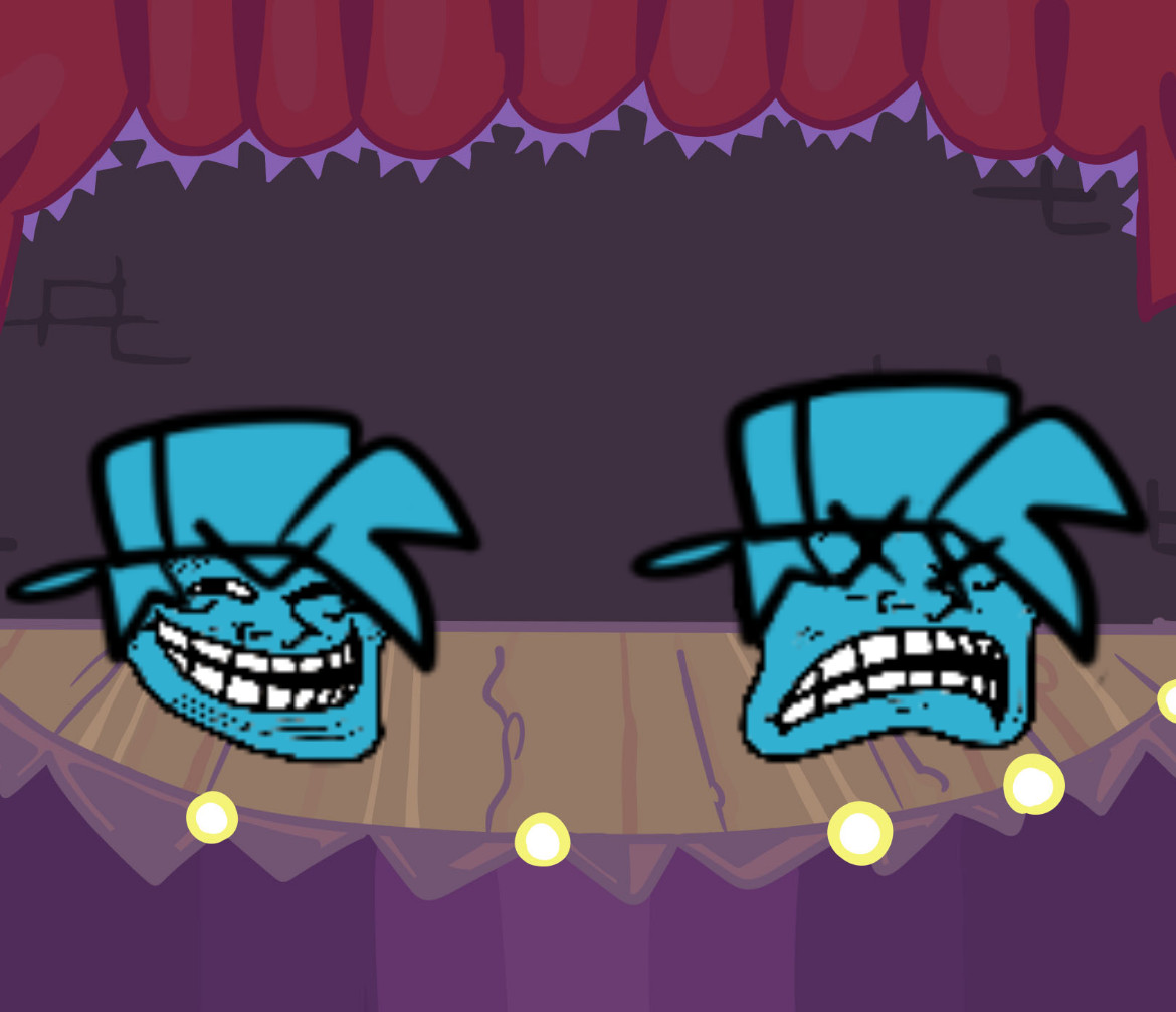 Troll face Bf icon Mod for Friday Night Funkin' | FNF Mods