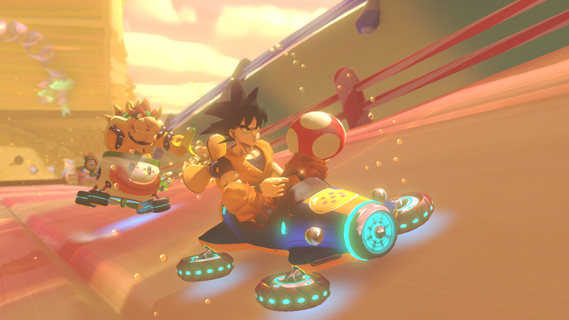 Goku in MK8D Mod for Mario Kart 8 Deluxe | MK8D Mods