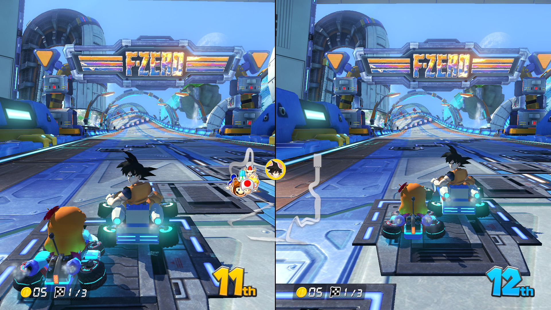 Goku in MK8D Mod for Mario Kart 8 Deluxe | MK8D Mods