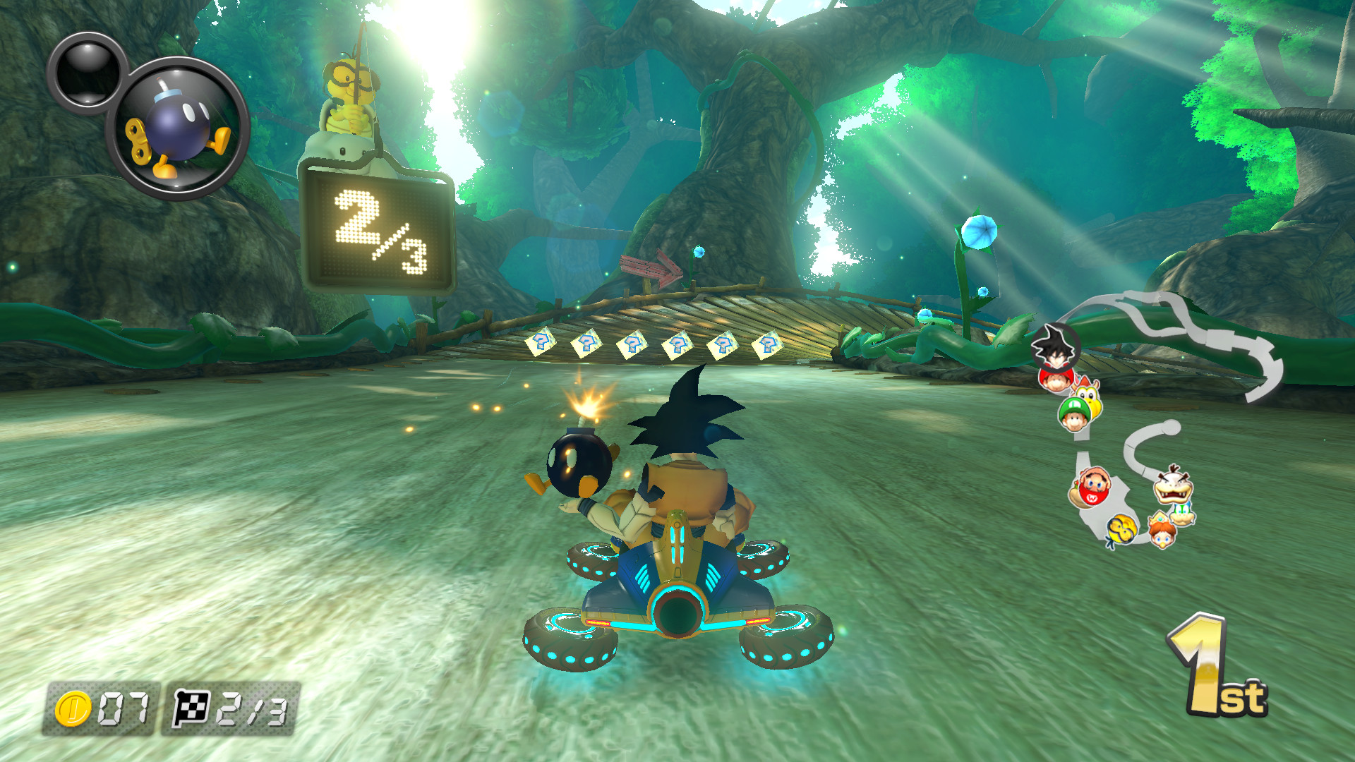 Goku in MK8D Mod for Mario Kart 8 Deluxe | MK8D Mods