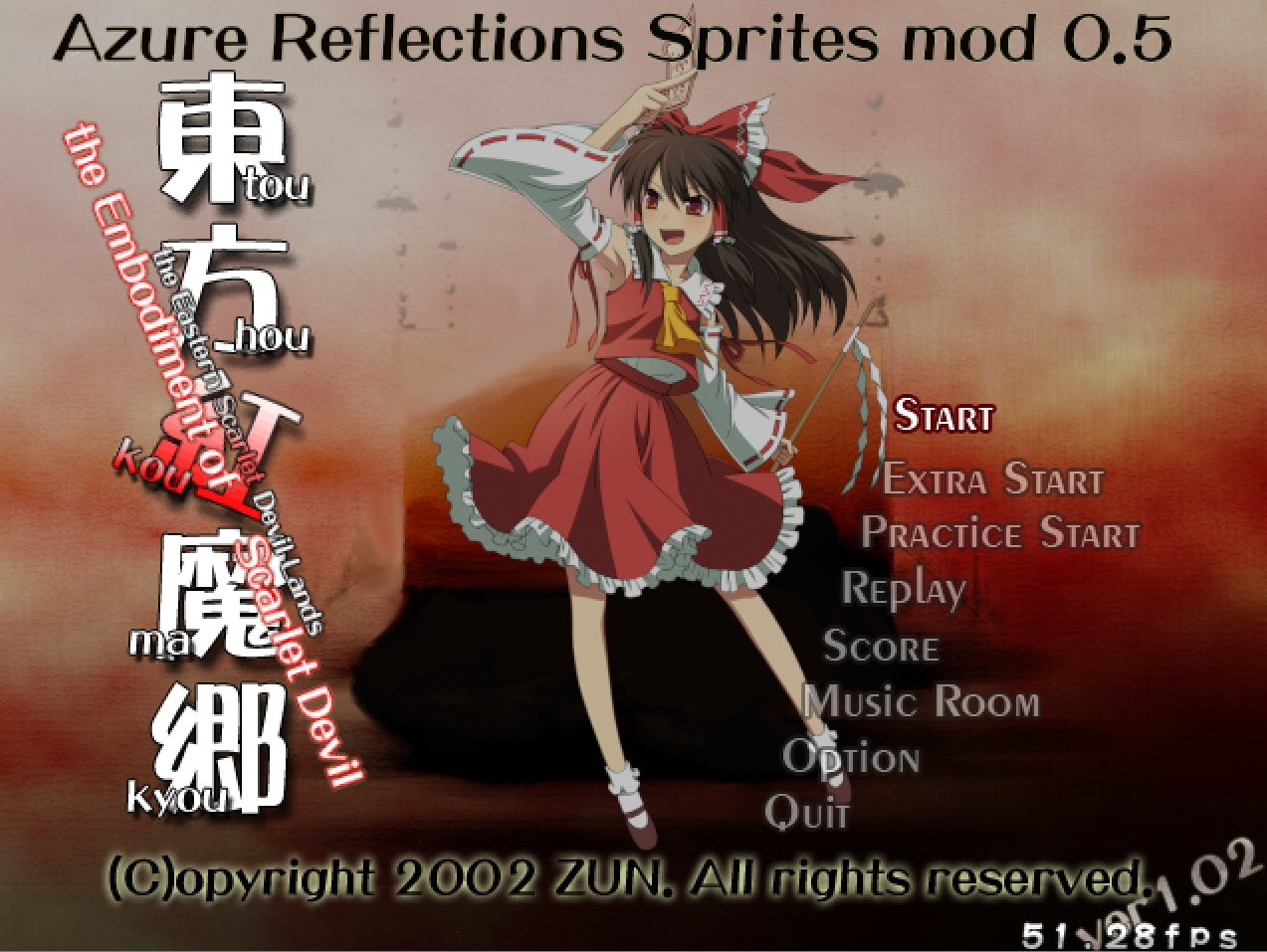 Azure Reflections Sprites Mod [Touhou 6 - The Embodiment of Scarlet ...