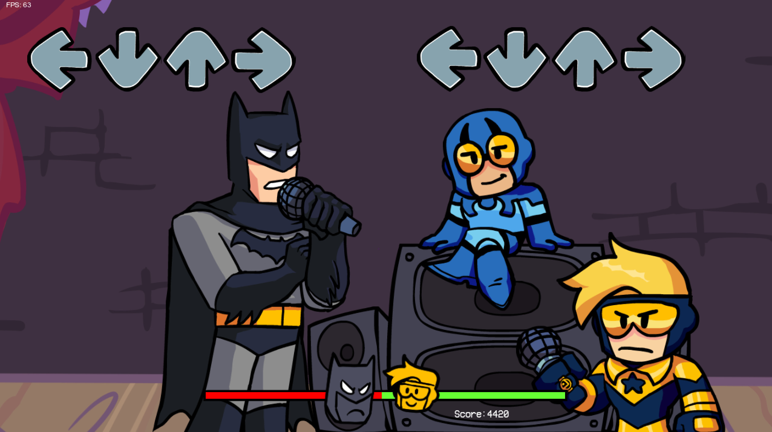 FNF BLUE + GOLD (DC comics skin pack) Mod for Friday Night Funkin ...