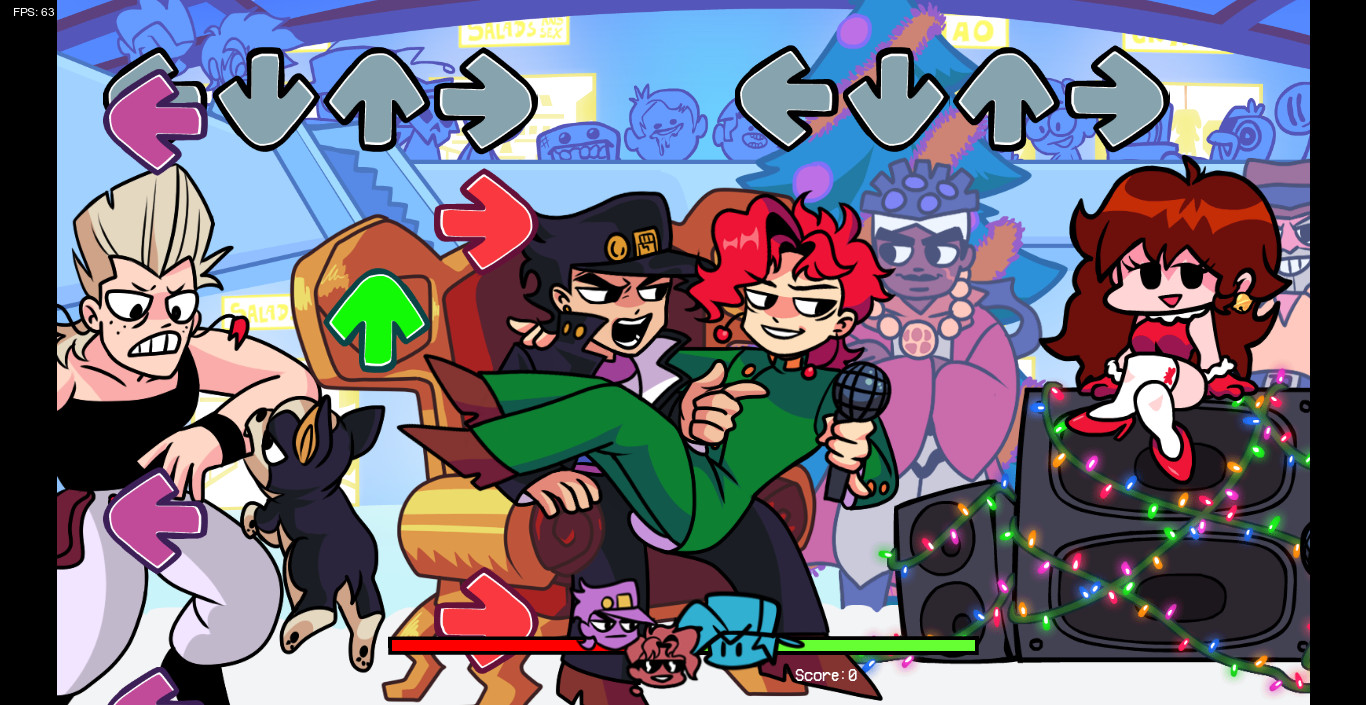 JJBA Stardust Crusaders on Week 5 Mod for Friday Night Funkin' | FNF Mods