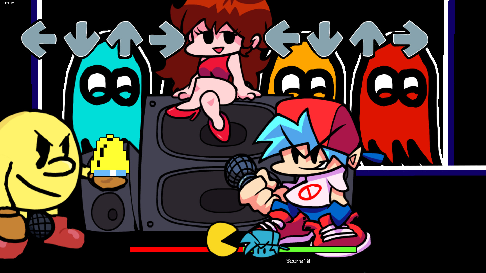 Pac Man with Pac Man 99 Top 10 Theme [Friday Night Funkin'] [Mods]