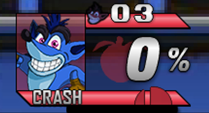 Blue Hyena Crash (GFX Included) Mod for Super Smash Bros. Crusade ...