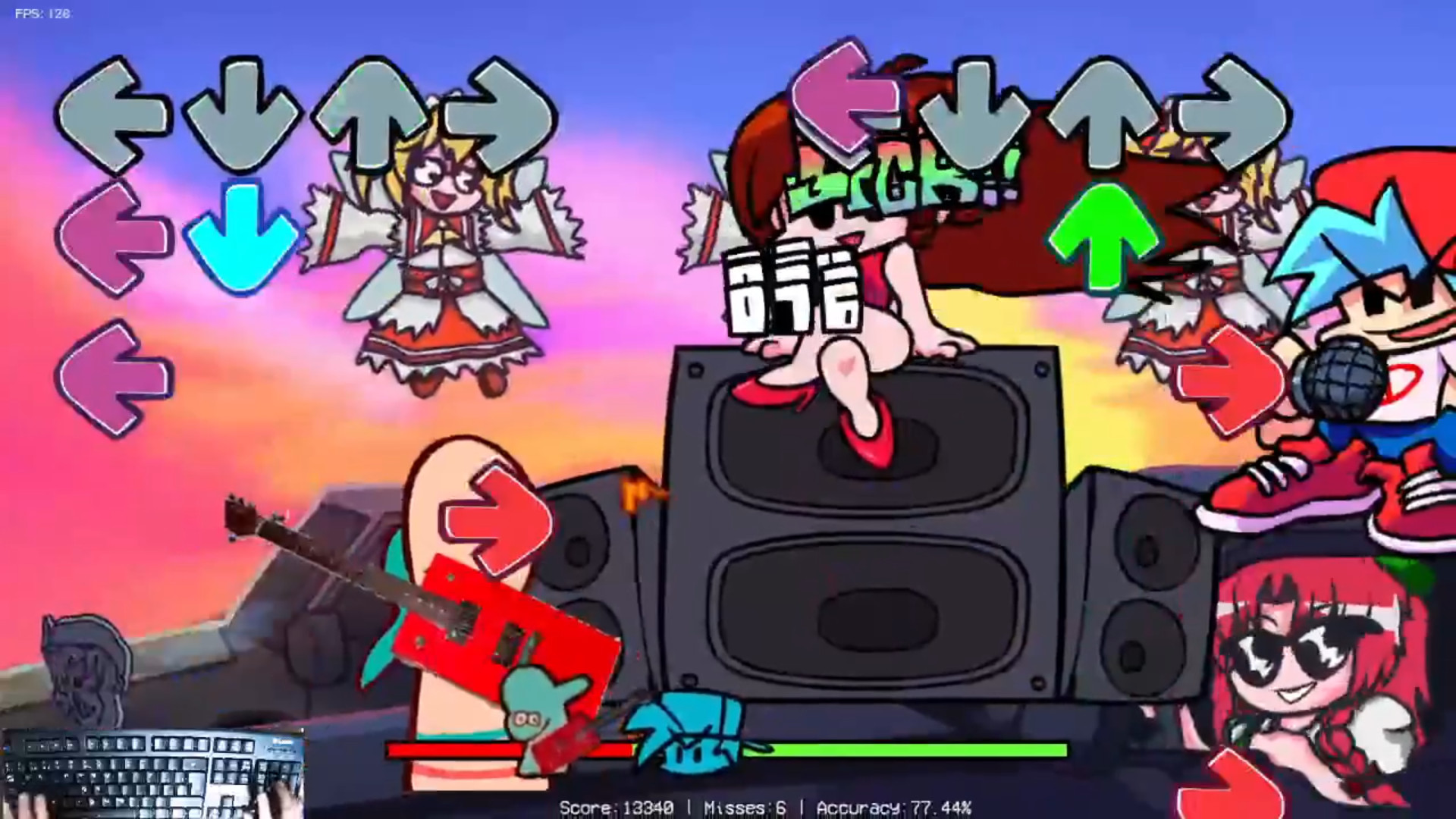 FNF LUCKY GUITAR LUCKY BOY! Canon Sock (beta) Mod for Friday Night Funkin' | FNF Mods