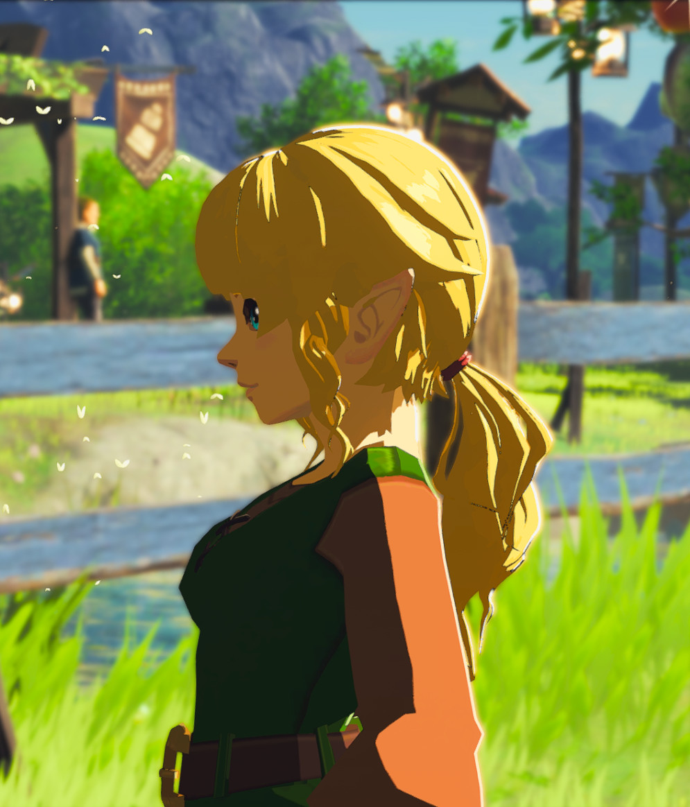 Low Ponytail Hairstyle Mod for The Legend of Zelda: Breath of the Wild ...