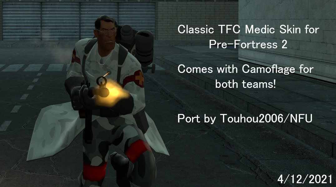 TFC Medic Skin [Pre-Fortress 2] [Mods]
