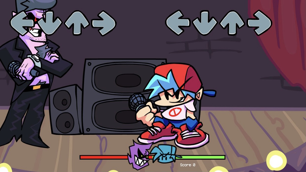 Speakers Only/No GF Skin Mod for Friday Night Funkin' | FNF Mods