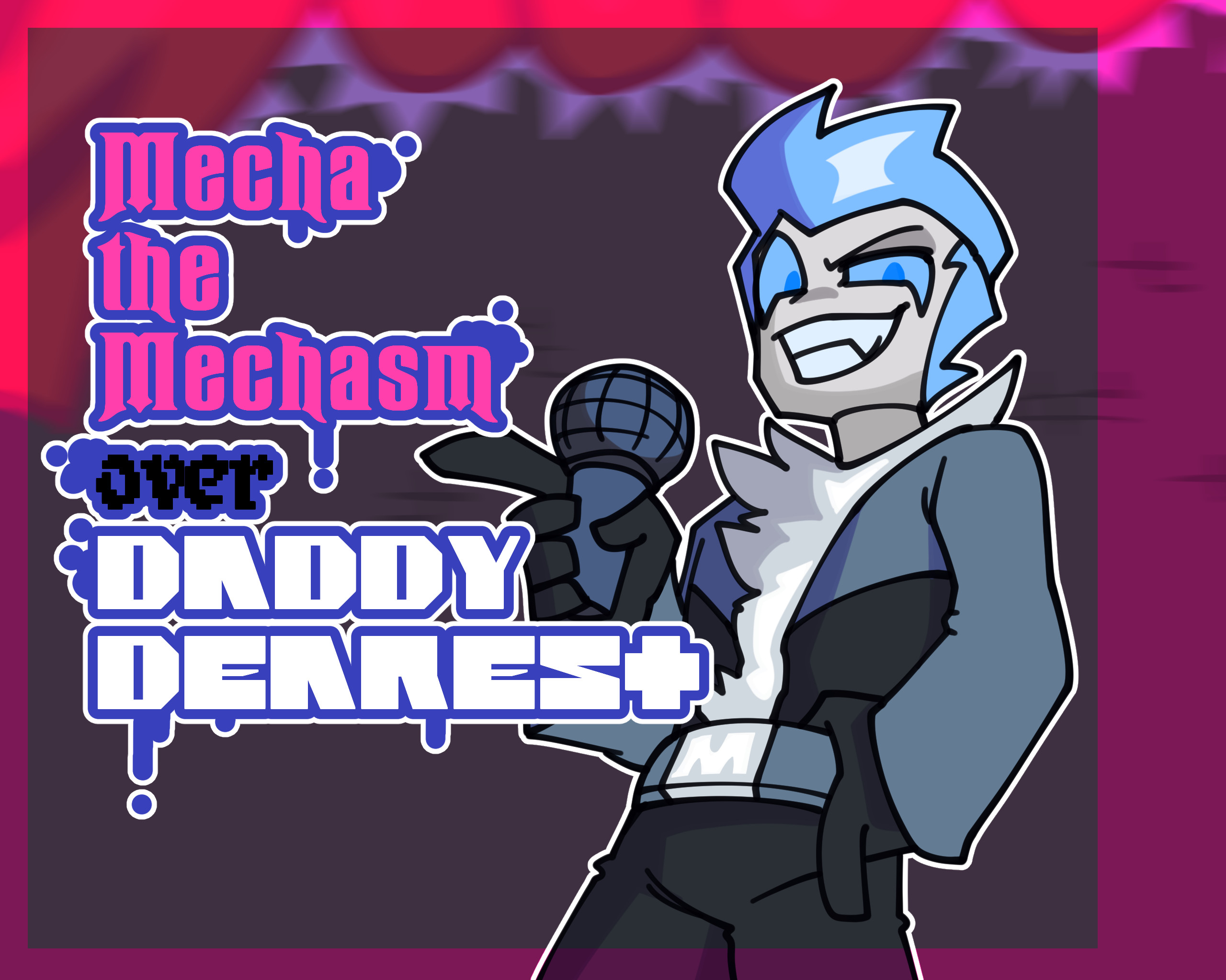 FNF Mecha the Mechasm Skin: (Over Dad) Mod for Friday Night Funkin ...