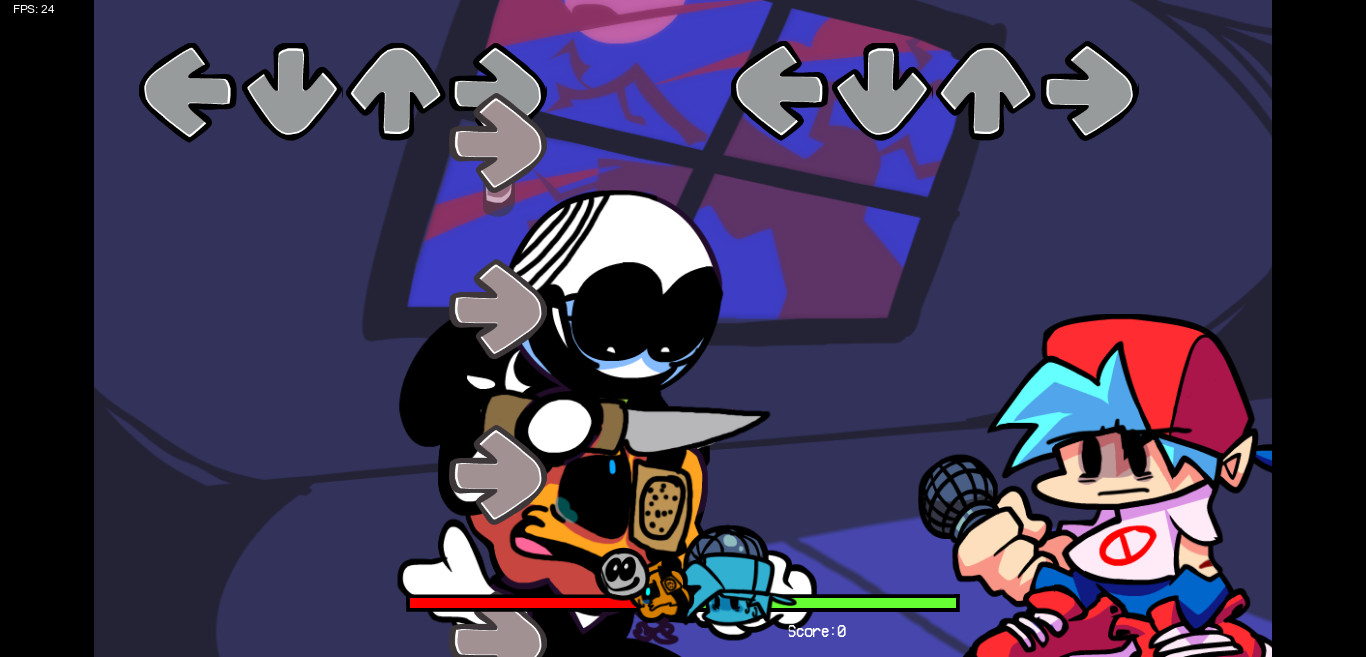 Blood Friends AU Skin Mod Mod for Friday Night Funkin' | FNF Mods