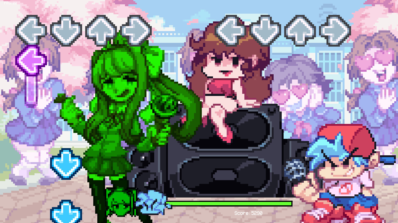 Vs. Green Monika Takeover - 3 New Songs! Mod for Friday Night Funkin ...