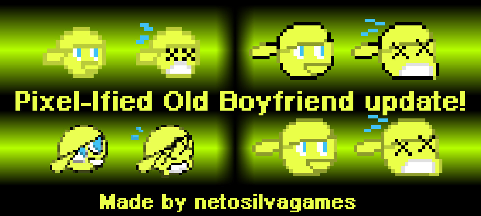 Pixel-ified Old Boyfriend Icon Mod [UPDATED] [Friday Night Funkin'] [Mods]