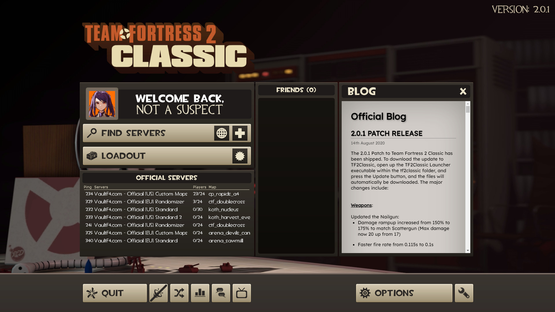 Alternative main menu Mod for Team Fortress 2 Classic | TF2Classic Mods
