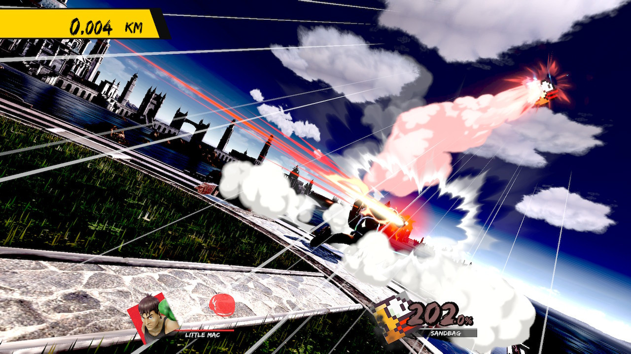 Flappy Bird over Home Run Sandbag [Super Smash Bros. Ultimate] [Mods]