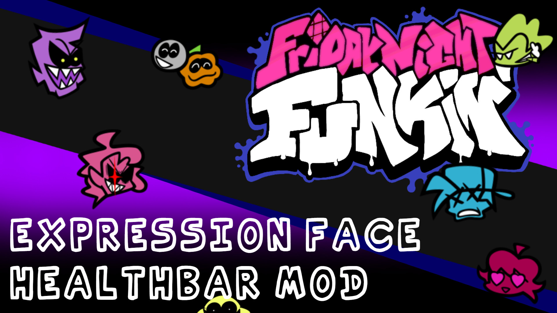 FNF Expression Face HealthBar Mod Mod for Friday Night Funkin' | FNF Mods