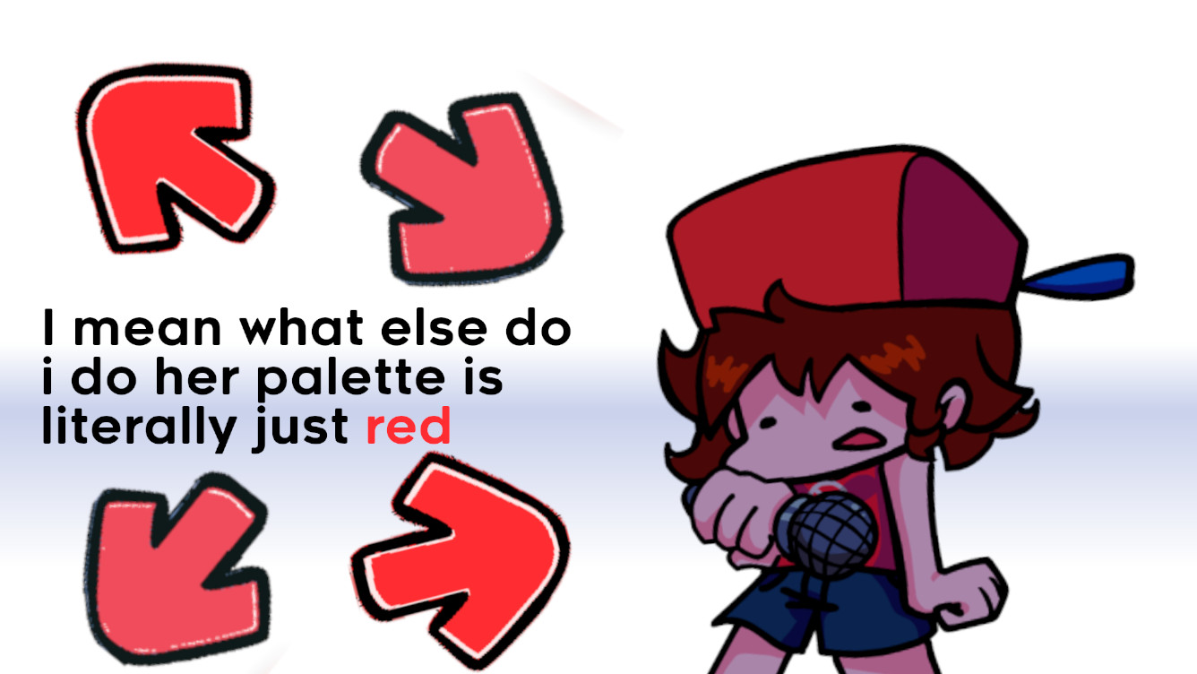 Character-palette-based noteskin pack Mod for Friday Night Funkin ...