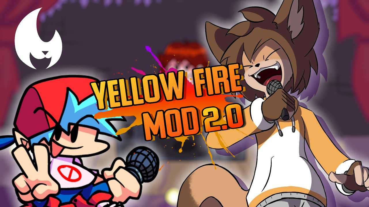 Yellow Fire mod 2.0 Mod for Friday Night Funkin' | FNF Mods