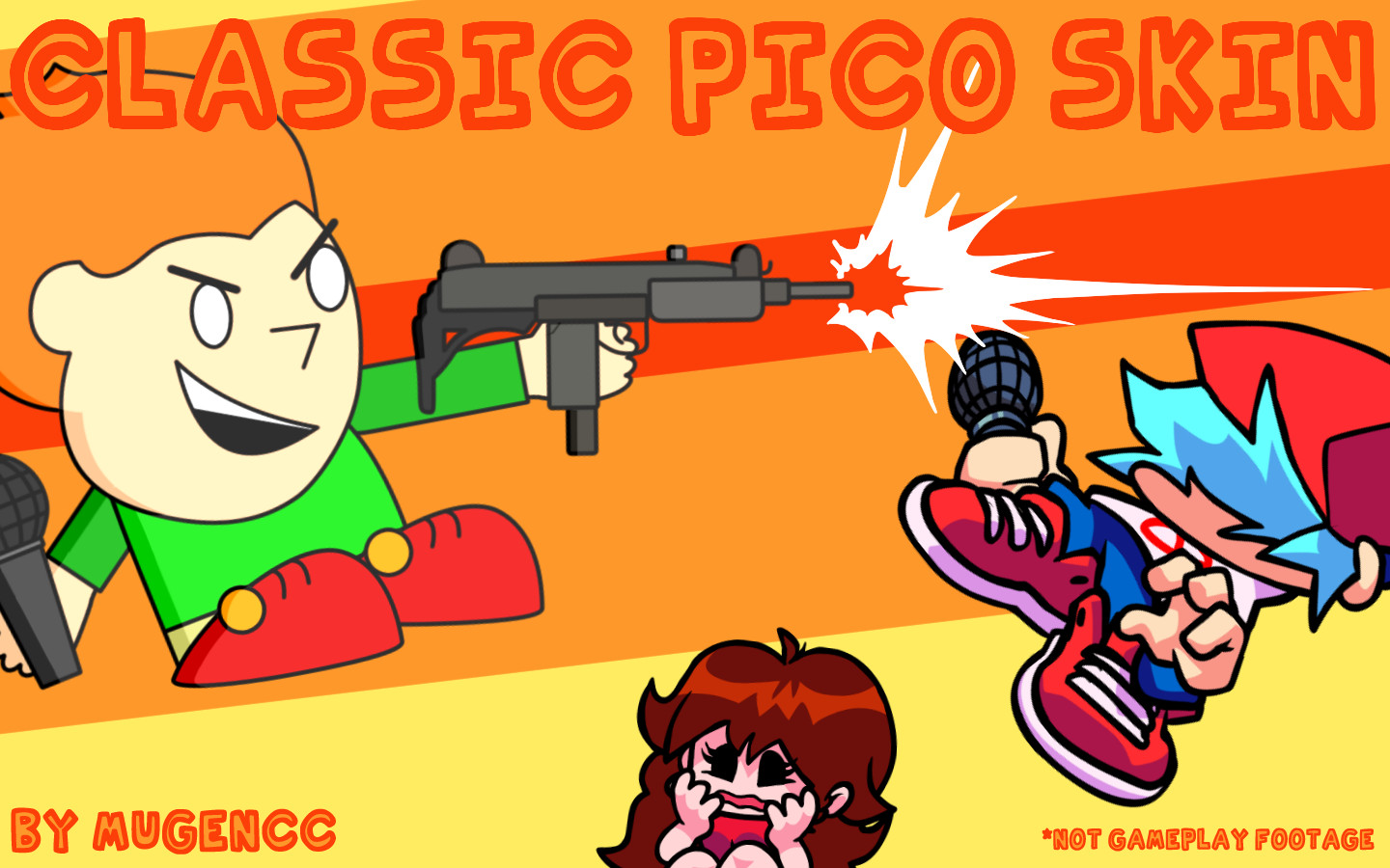 Classic Pico Skin Mod for Friday Night Funkin' | FNF Mods