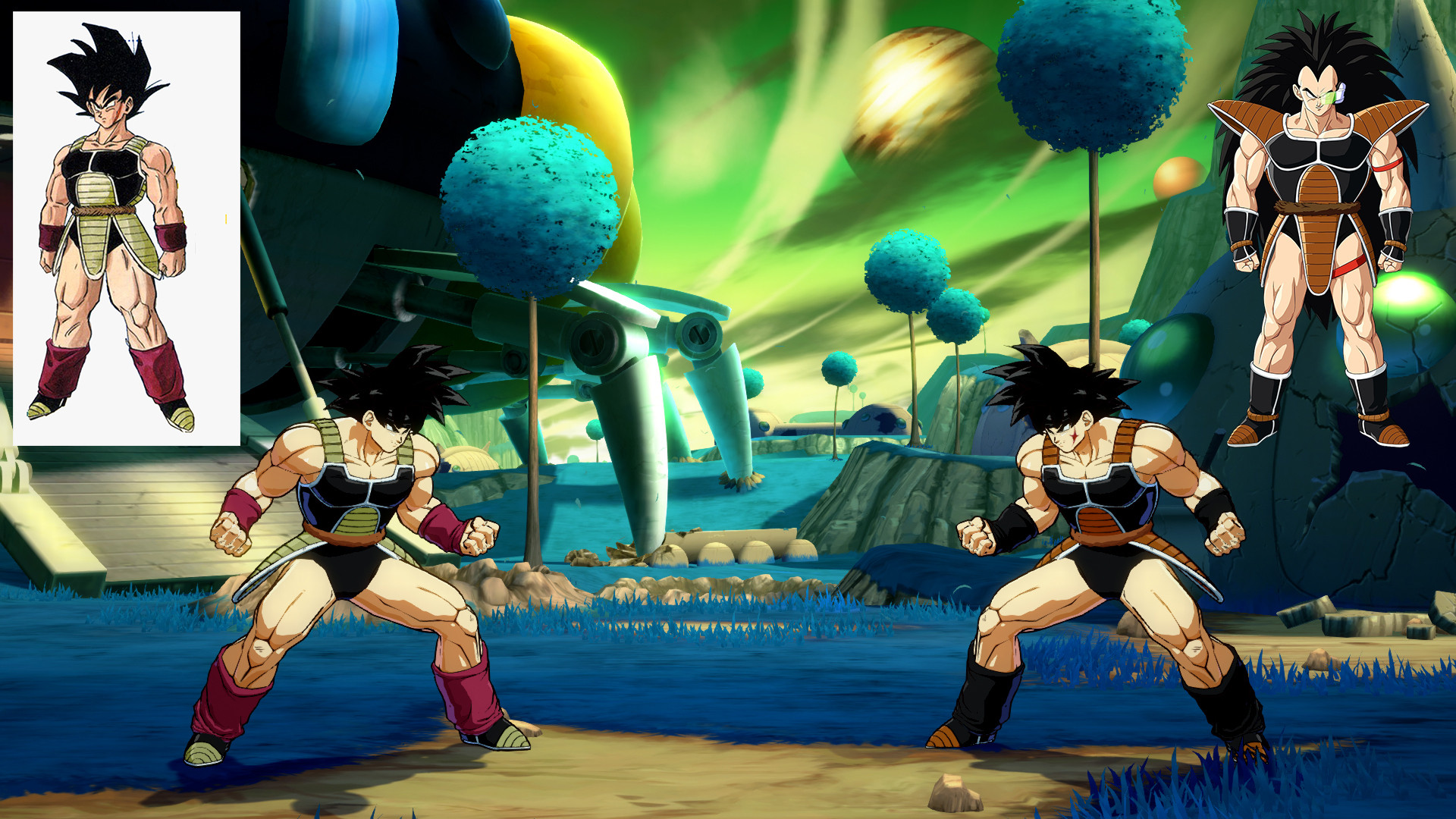 Bardock Recolor - BenichonSan Mod for Dragon Ball FighterZ | DB:FZ Mods