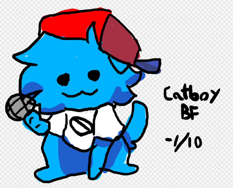 Cat BF skin Mod for Friday Night Funkin' | FNF Mods