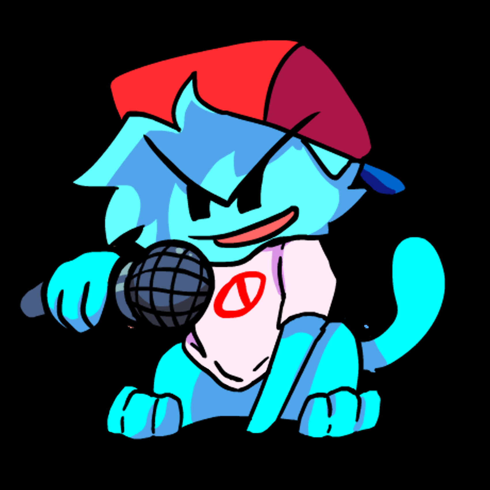 Cat BF skin Mod for Friday Night Funkin' | FNF Mods