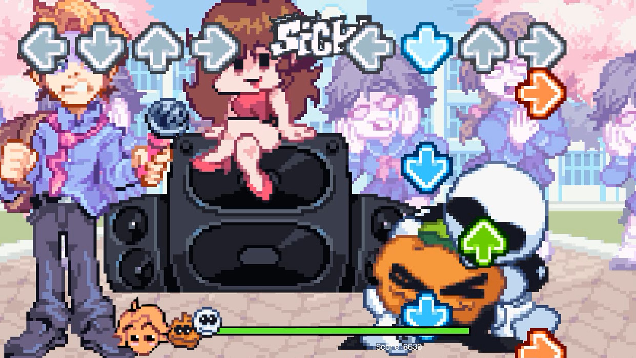Pixel Skid And Pump In Week 6!! Mod for Friday Night Funkin' | FNF Mods