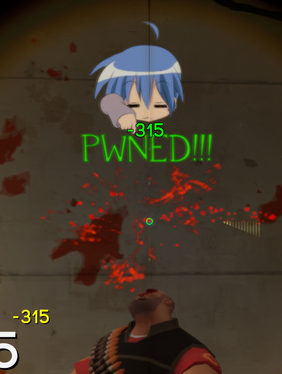Updated Konata Critical Hit Icon Mod for Team Fortress 2 | TF2 Mods