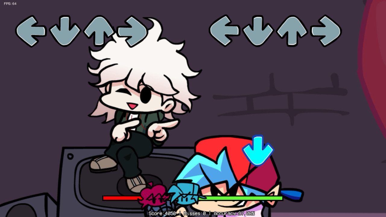 Nagito Komaeda as Girlfriend Mod for Friday Night Funkin' | FNF Mods