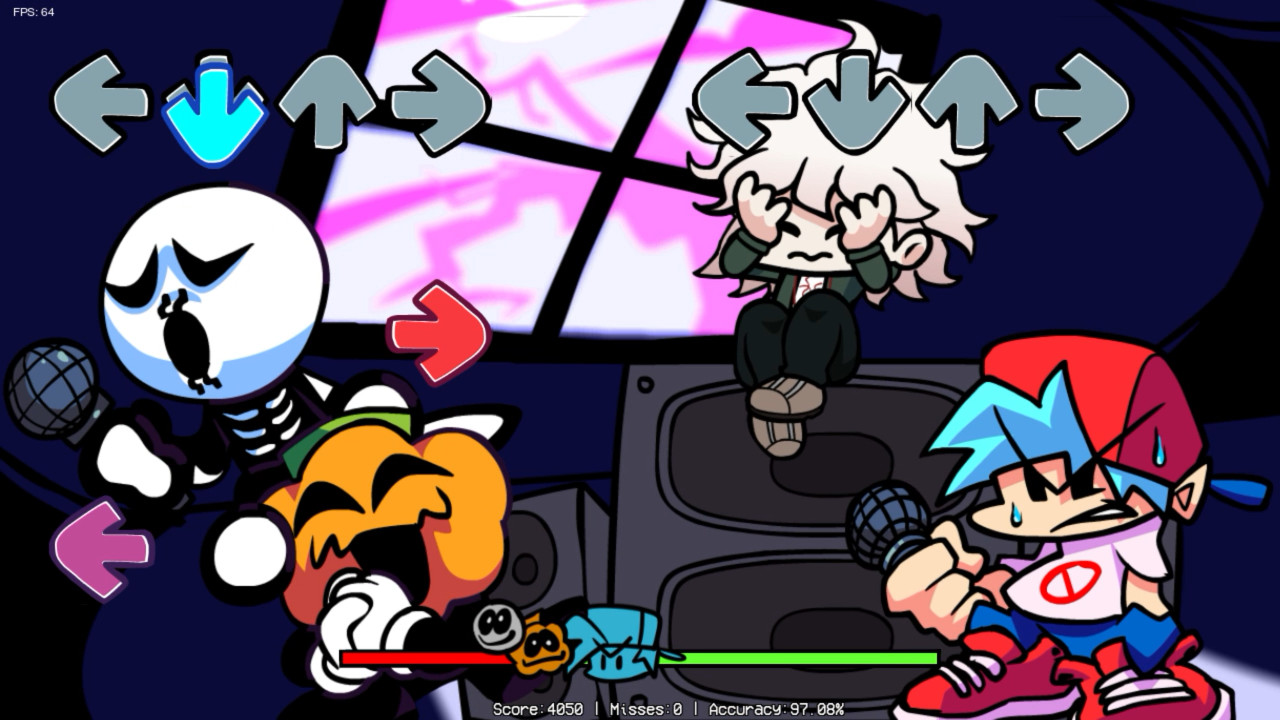 Nagito Komaeda as Girlfriend Mod for Friday Night Funkin' | FNF Mods