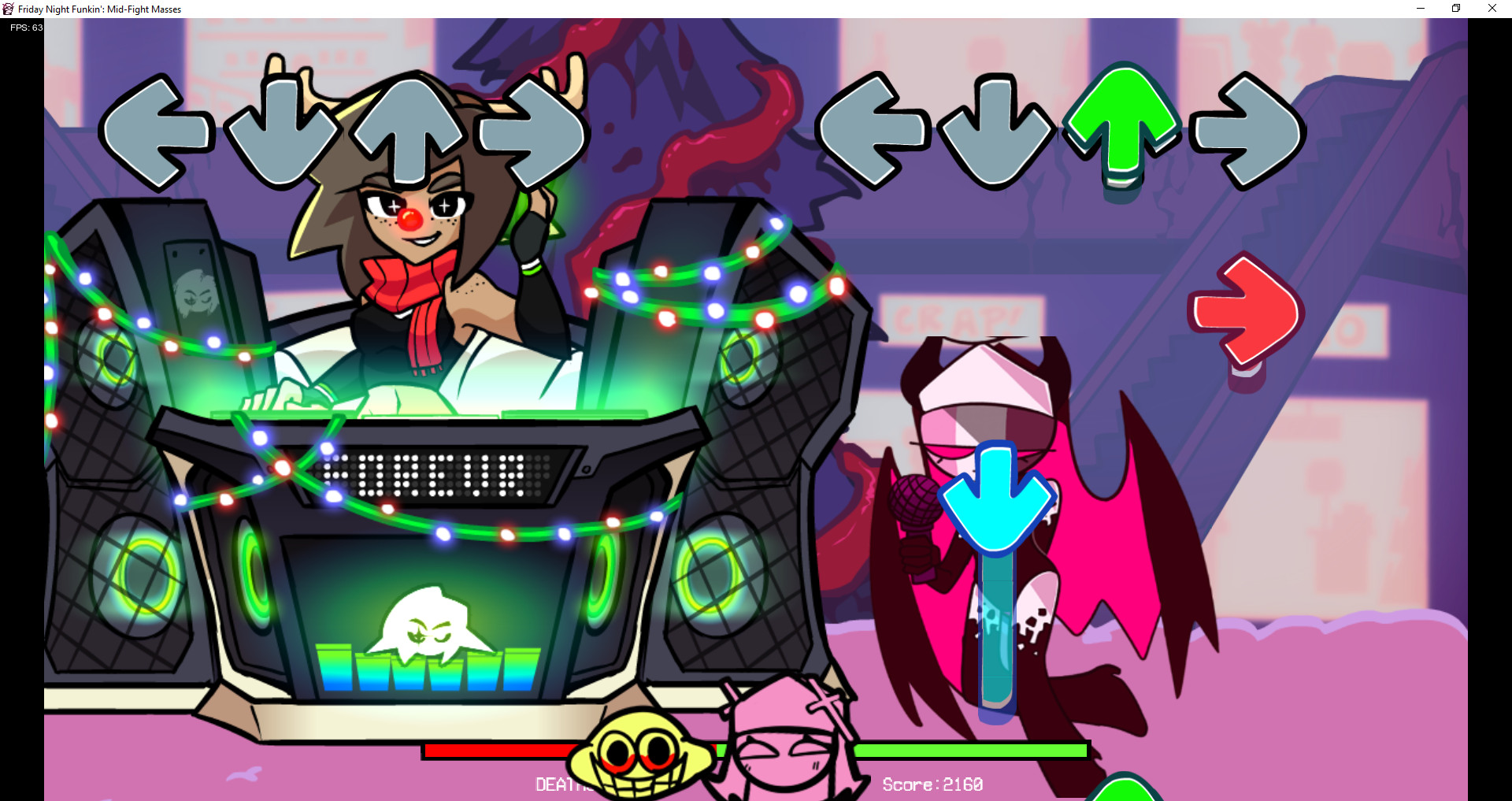 Small Sized Sarvente BF skin Mod for Friday Night Funkin' | FNF Mods