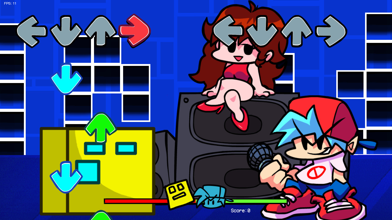 Dash Funkin - Geometry Dash X FNF [Friday Night Funkin'] [Mods]