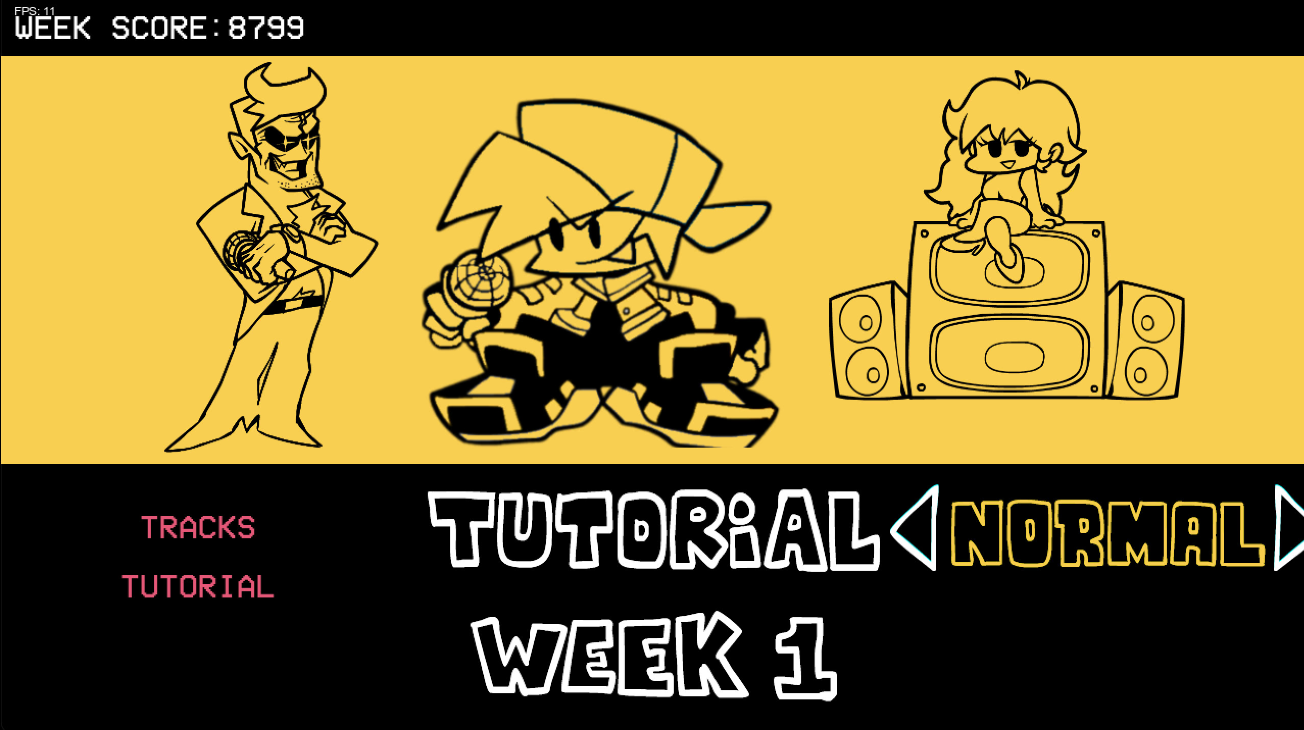 Blue Minus Bf in title screen, I guess Mod for Friday Night Funkin ...