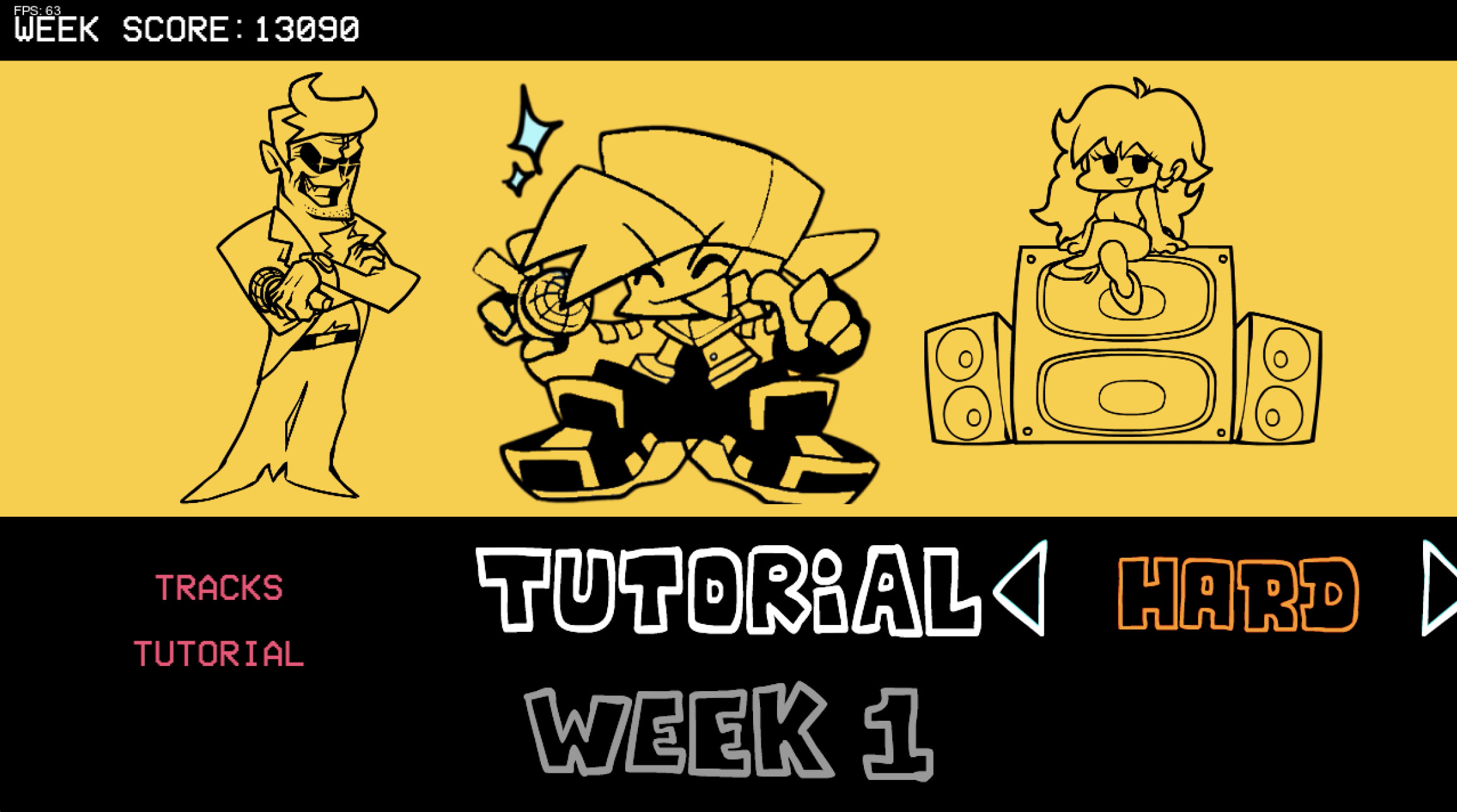 Blue Minus Bf in title screen, I guess Mod for Friday Night Funkin ...