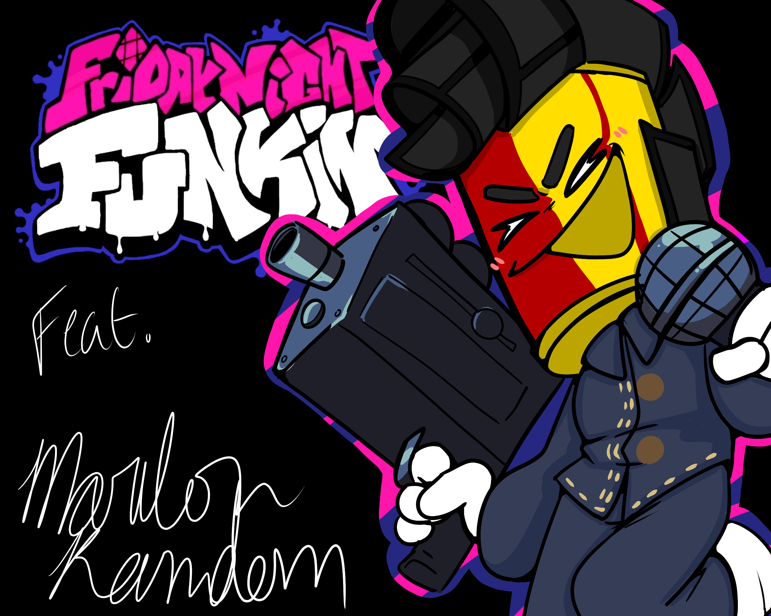 Marlon Random over Pico [Friday Night Funkin'] [Mods]