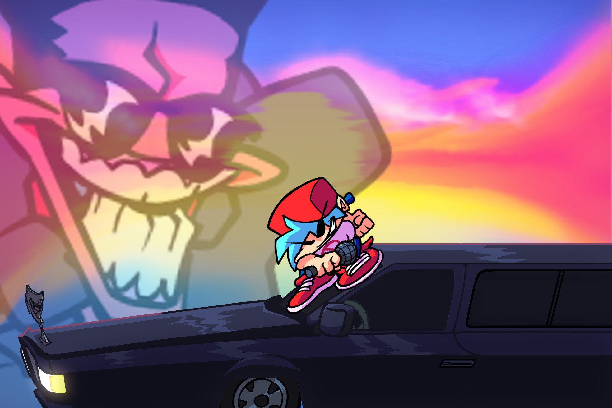 Week 4 Limo without Driver Mod for Friday Night Funkin' | FNF Mods