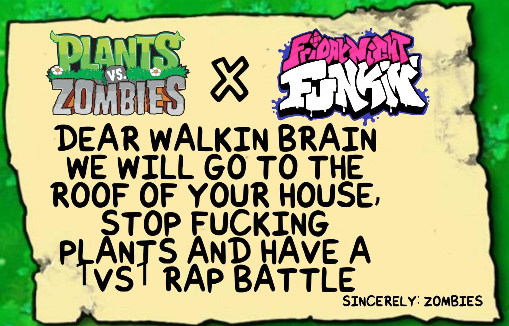 PvZ MOD FNF WABBY WABBO Plants vs Zombies MOD FNF [Friday Night Funkin ...