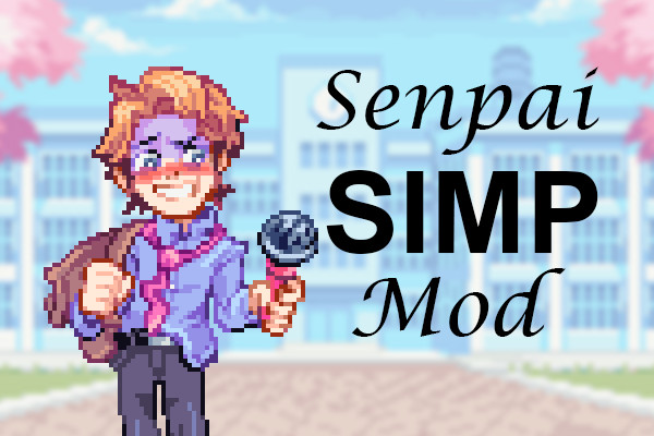 Senpai But he Simps For BF Mod for Friday Night Funkin' | FNF Mods