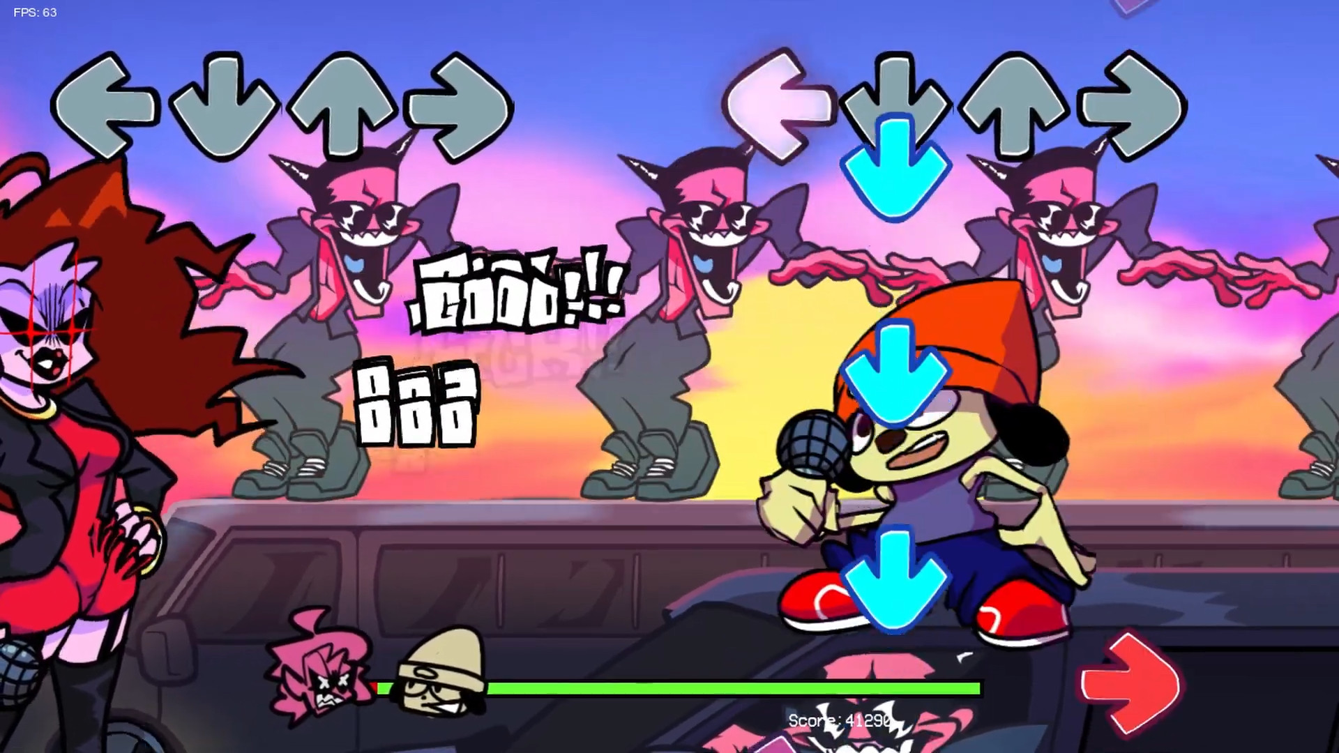 Parappa the Rapper in Week 4 Mod for Friday Night Funkin' | FNF Mods