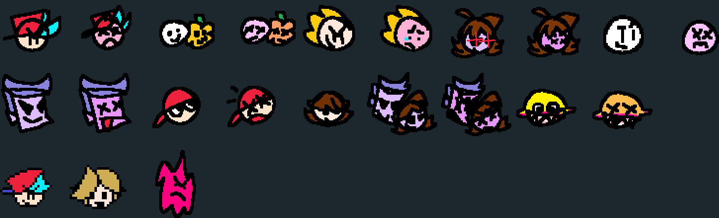 Icons Normal and Mods Remastered [Friday Night Funkin'] [Mods]