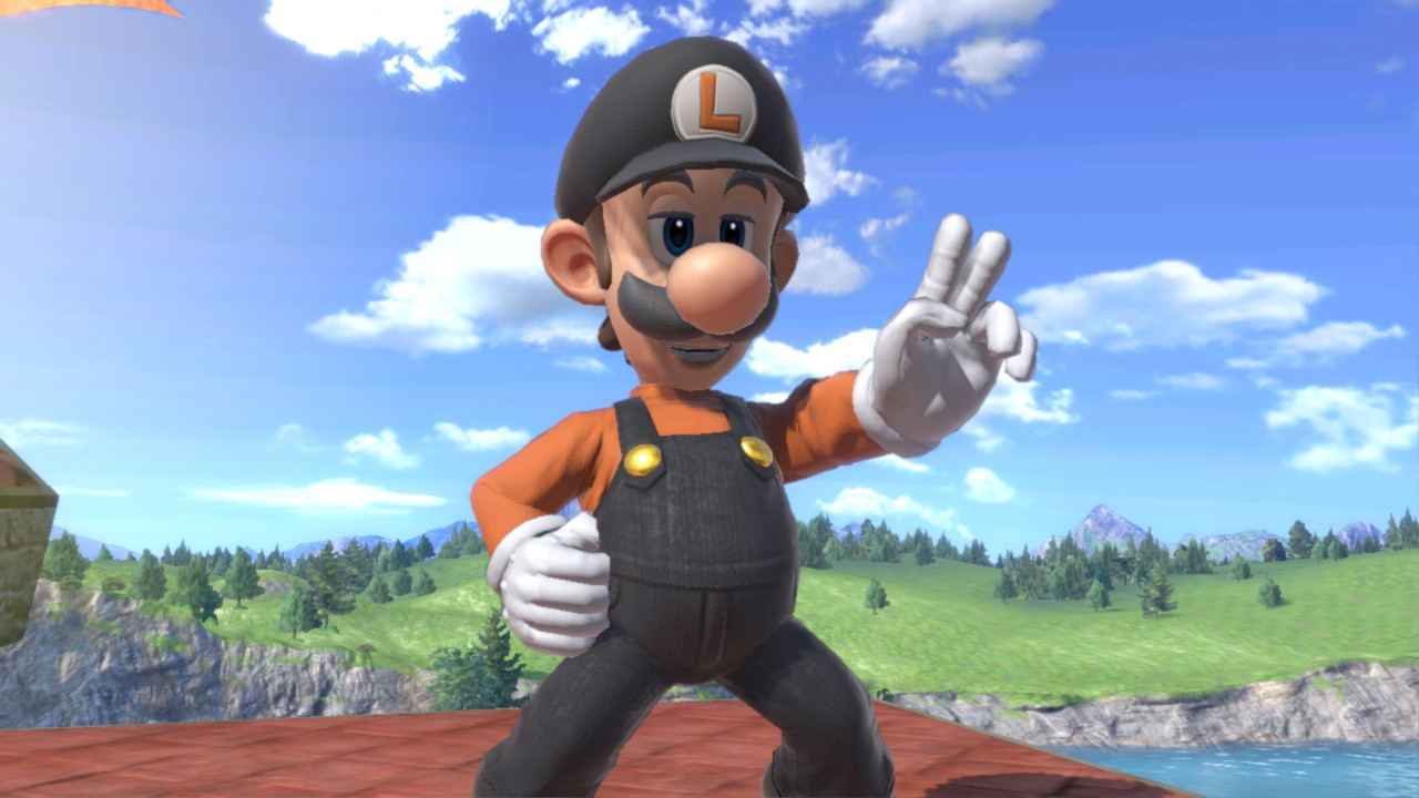 Black & Orange Luigi Mod for Super Smash Bros. Ultimate | SSBU Mods