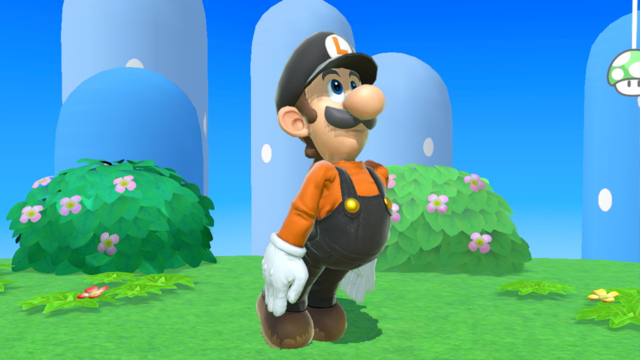 Black & Orange Luigi Mod for Super Smash Bros. Ultimate | SSBU Mods
