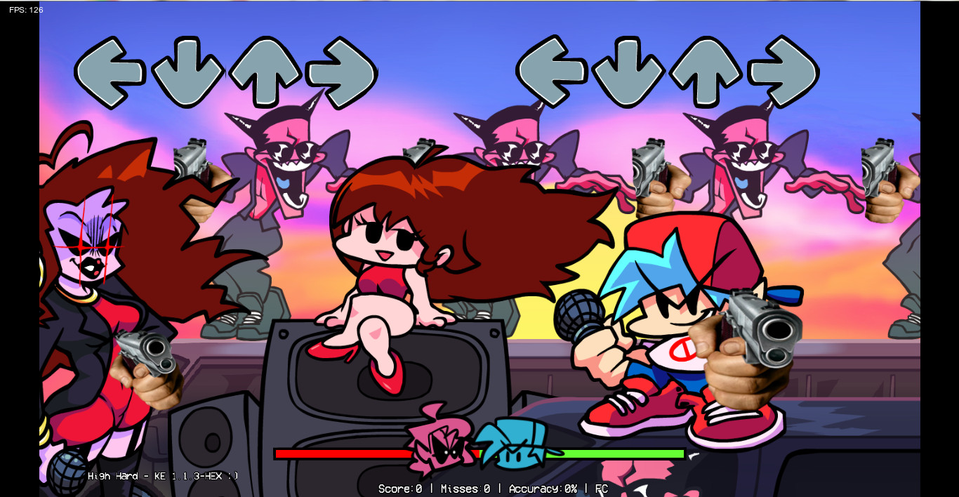 Fnf but the chars now have a glock Mod for Friday Night Funkin' | FNF Mods