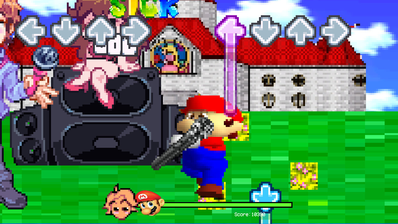 FNF: Week 6 in Super Mario 64 [Friday Night Funkin'] [Mods]