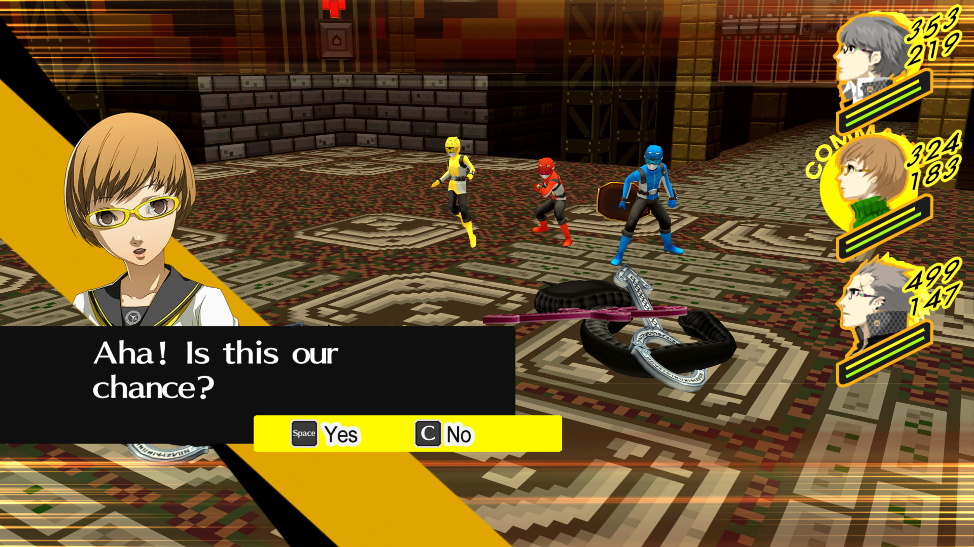 Go Busters Outfits Mod for Persona 4 Golden PC (32 Bit) | P4G PC 32 Mods